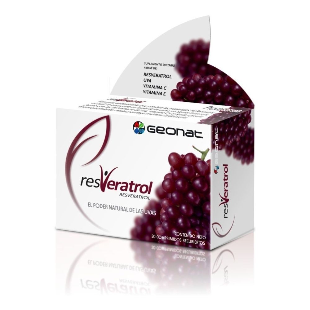 Geonat Resveratrol Antioxidante Sistema Vascular 30 Comp - pedidosfarma