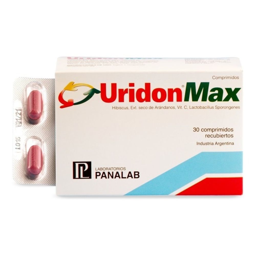 Uridon Max Suplemento Dietario Arándano Y Vitamina C 30 Comp - pedidosfarma