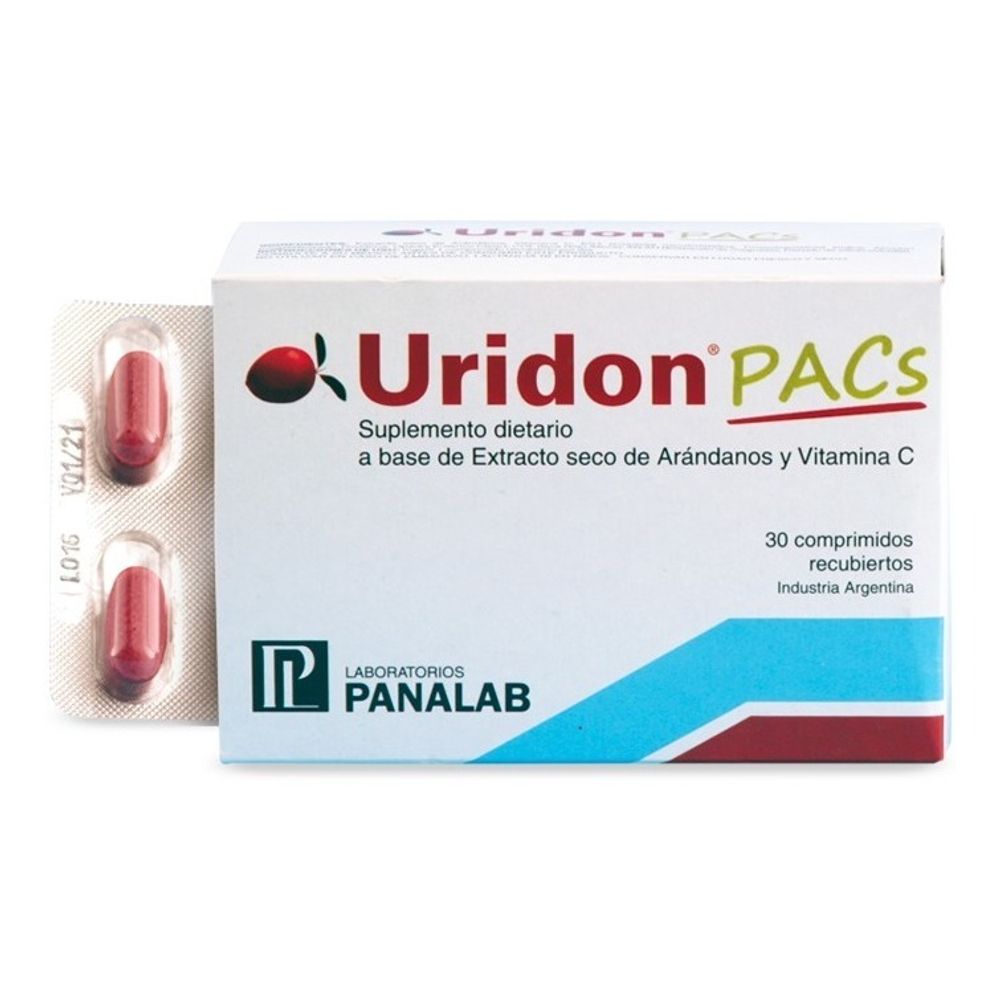 Uridon Suplemento Dietario Arándano Y Vitamina C 30 Comp - pedidosfarma
