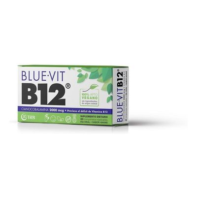 Blue Vit B12 Sabor Anana 20 Comprimido Masticable En FarmaPlus ...