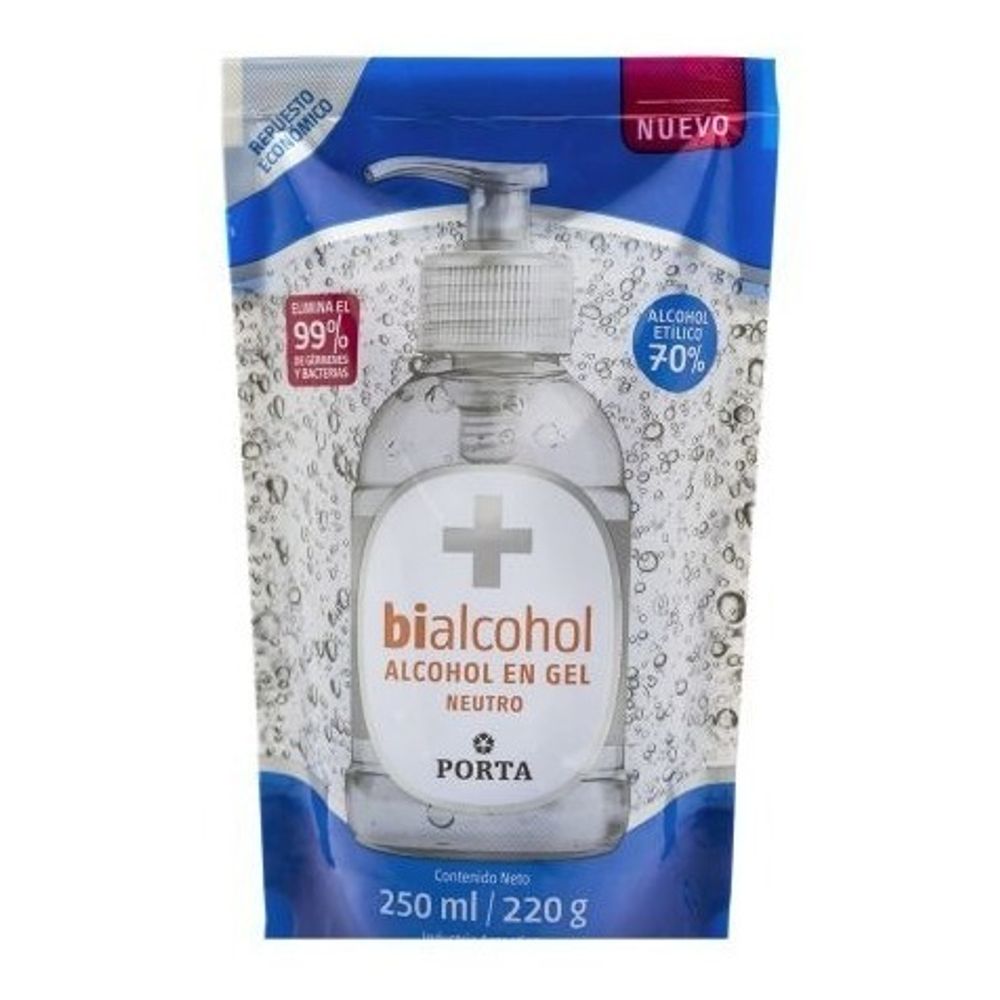 Bialcohol Alcohol En Gel Doy Pack 250ml En FarmaPlus - pedidosfarma