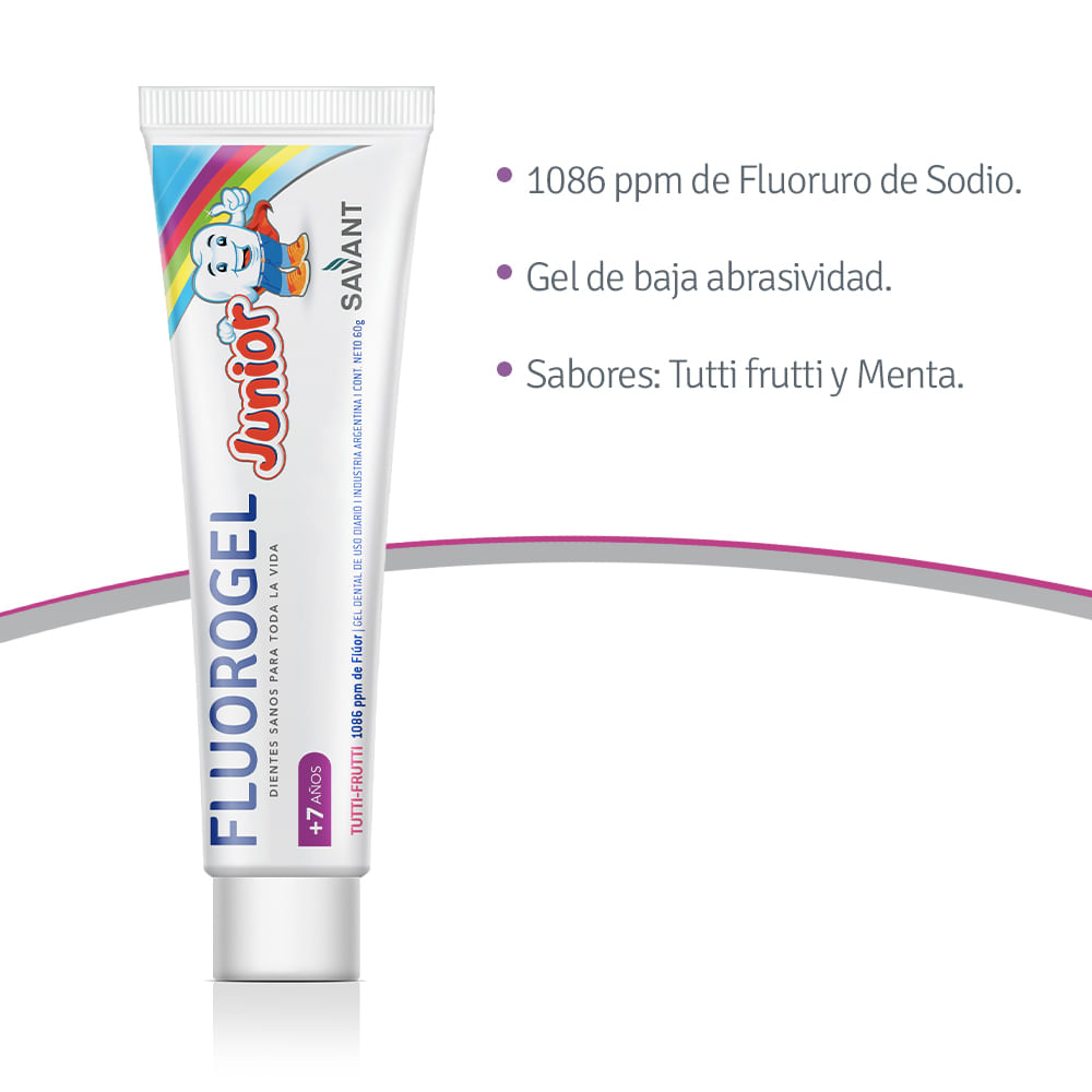 Fluorogel Junior +7 Años Tutti Frutti Gel Dental 60g 1u En FarmaPlus ...