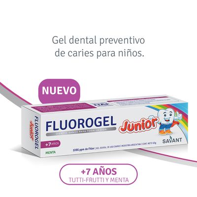 Fluorogel Junior +7 Años Menta Gel Dental 60g 1 Unidad En FarmaPlus ...