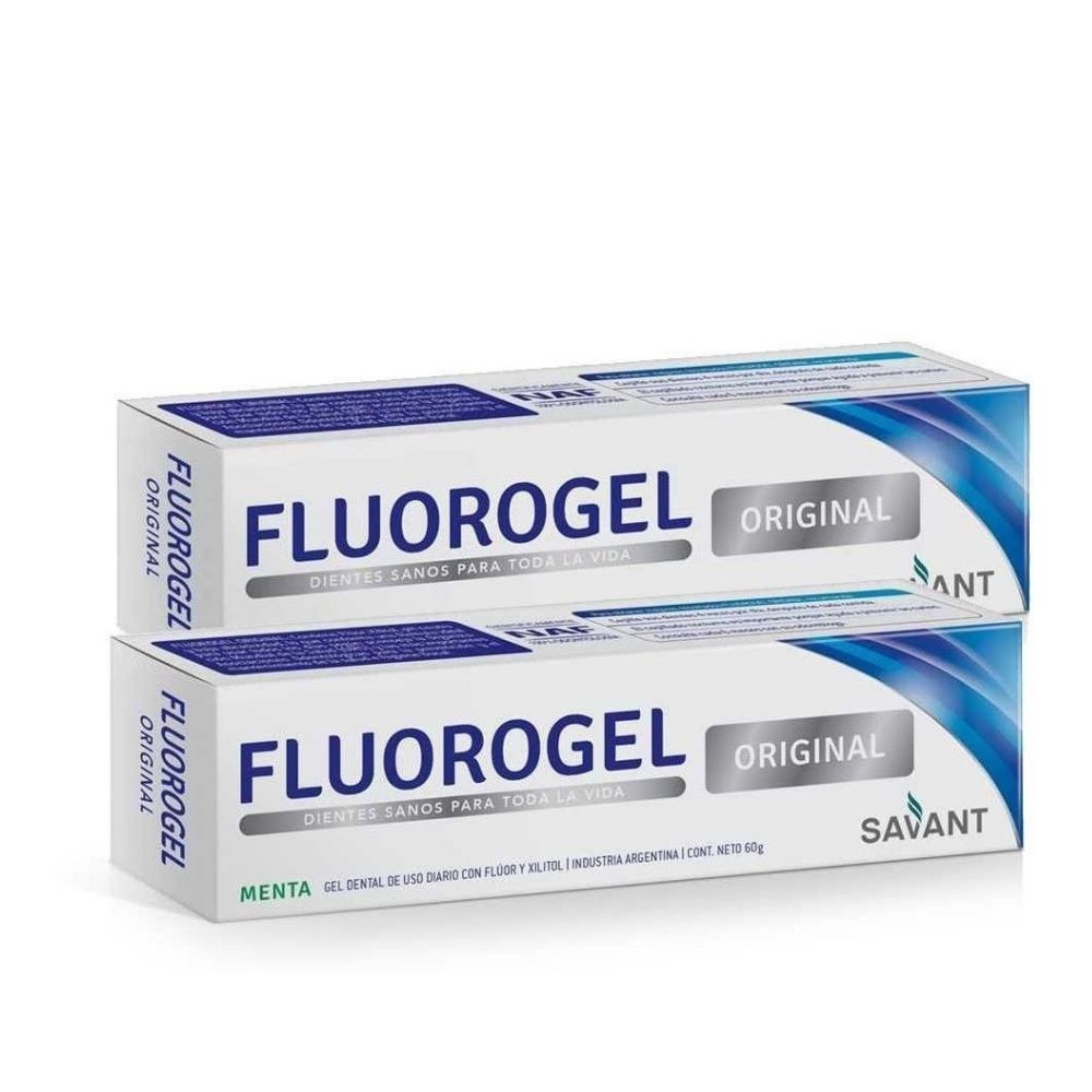 Fluorogel Original Menta Gel Dental Con Fluor 60g 2 Unidades - pedidosfarma