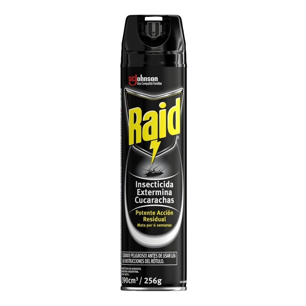 Raid Negro Extermina Cucarachas 390 Cm3 en FarmaPlus - pedidosfarma