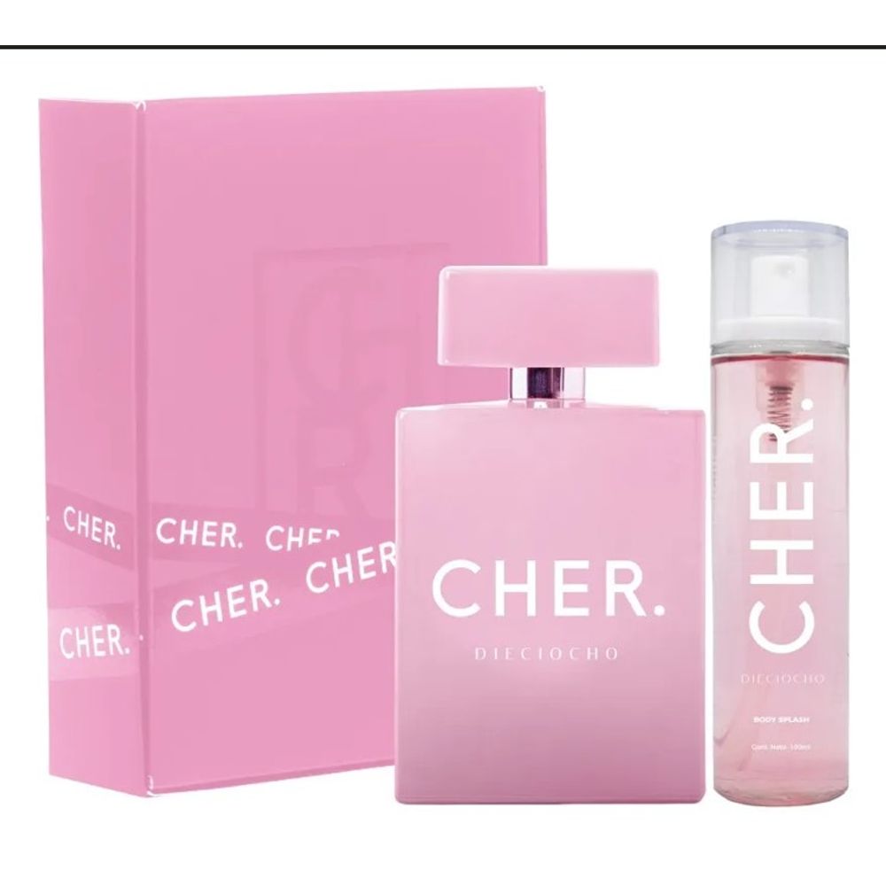 Cher Dieciocho Set Perfume Mujer 100ml Edp + Body Splash 100 En ...